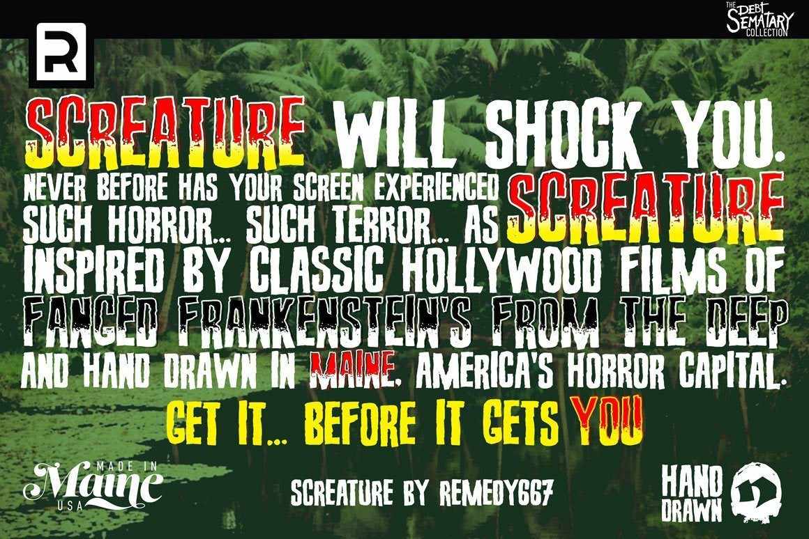 The Creature Feature Font Bundle | RetroSupply Co.