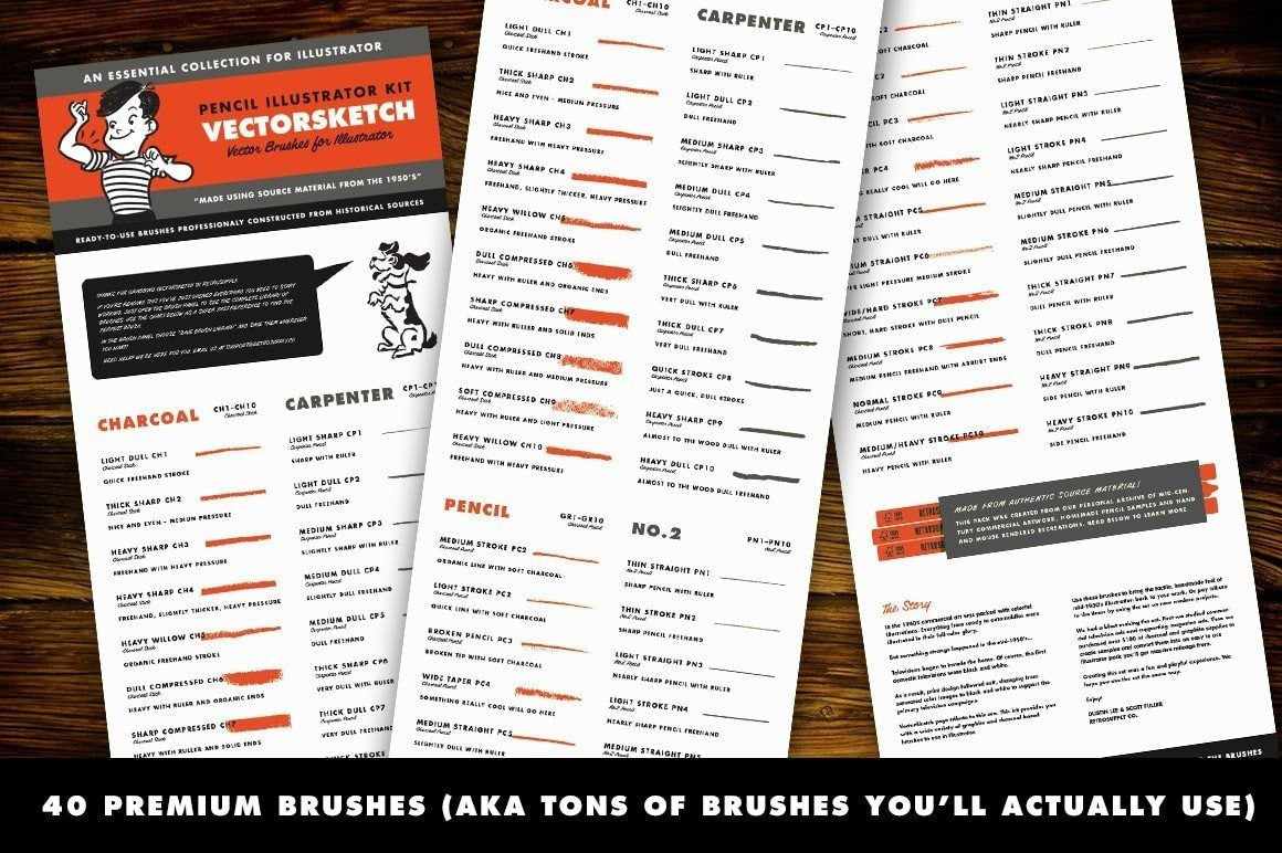 The Vector Brush Toolbox for Illustrator - RetroSupply Co.
