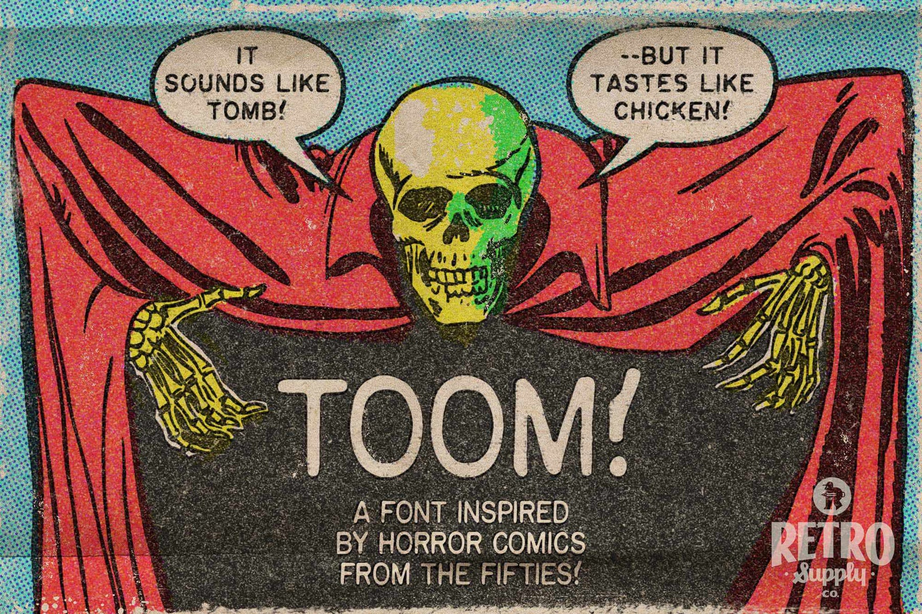TOOM Horror Comic Font | RetroSupply Co.
